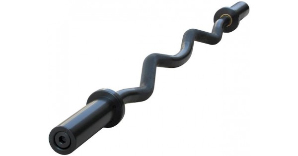 Spartan Curl Bar, 5Ft, Black Oxide, Brass Bushings